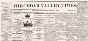 Cedar Rapids Iowa “The Gazette” Newspaper – Digitized and Available ...